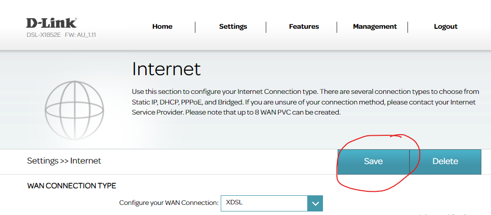 Fantel Pty Ltd - Configure D-Link DSL-X1852E Router for FTTN or FTTB ... Fantel Pty Ltd - Configure D-Link DSL-X1852E Router for FTTN or FTTB ...